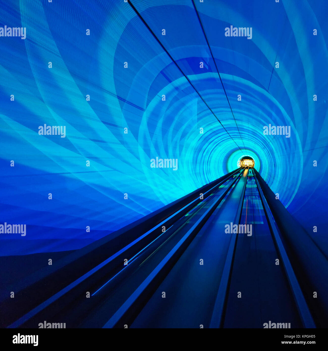 Lighted subway tunnel hi-res stock photography and images - Alamy