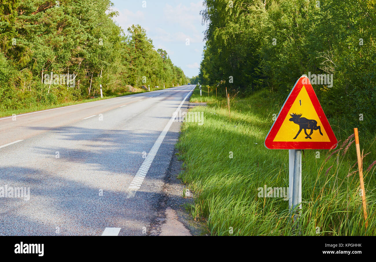 Warning sign sweden hi-res stock photography and images - Alamy