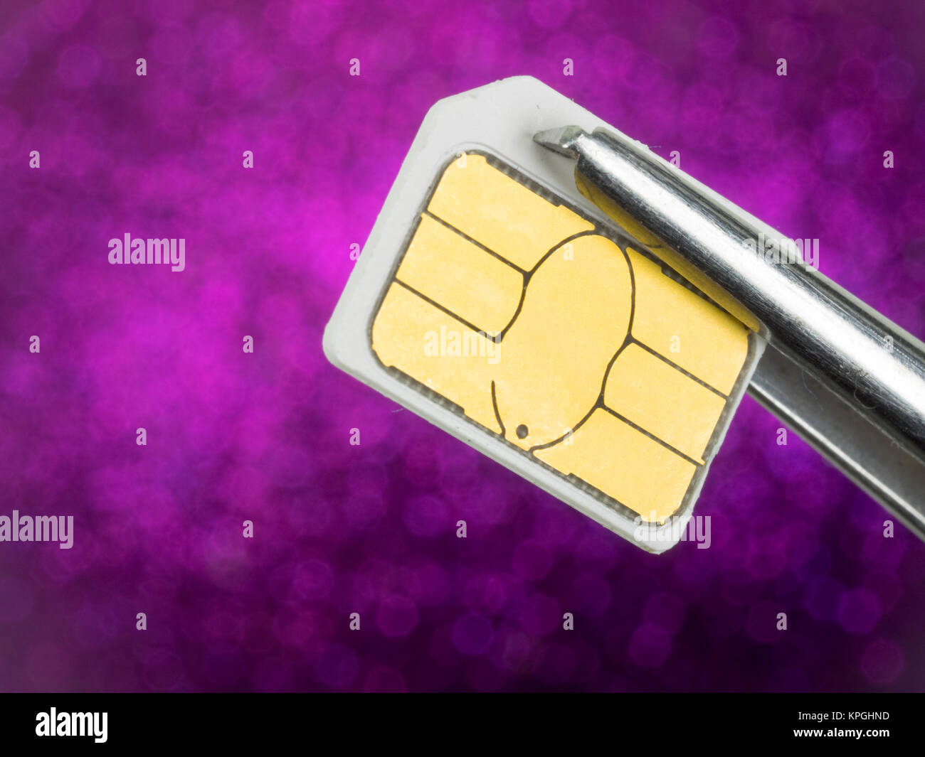 Â micro sim card with colored background Stock Photo - Alamy