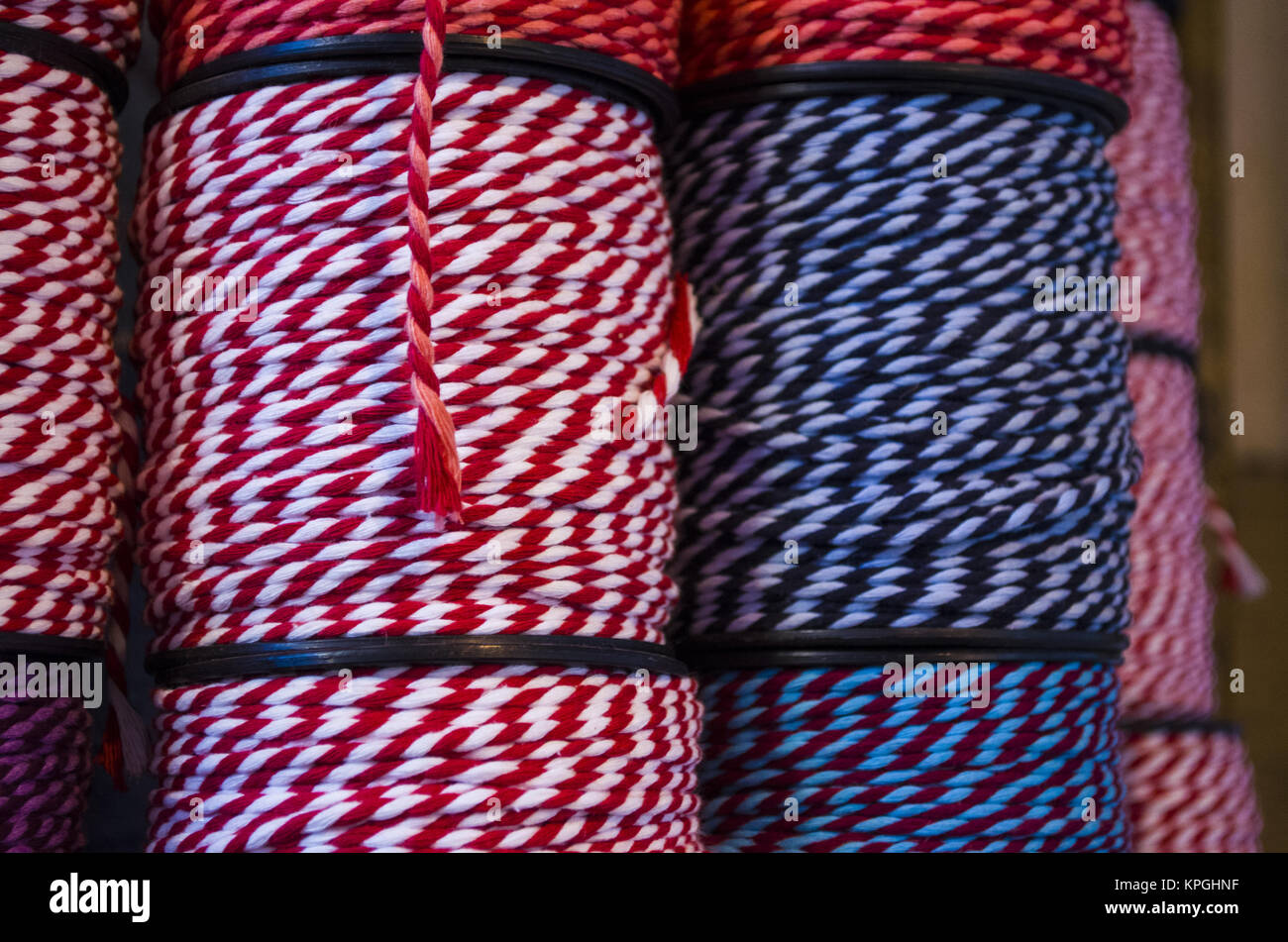 rope of different color for border Stock Photo - Alamy