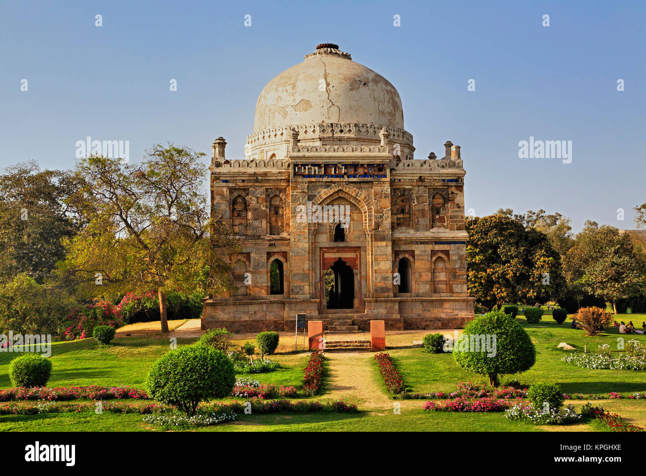 Mosque of Sheesh Gumbad, Lodhi Gardens, New Delhi, India Stock Photo ...