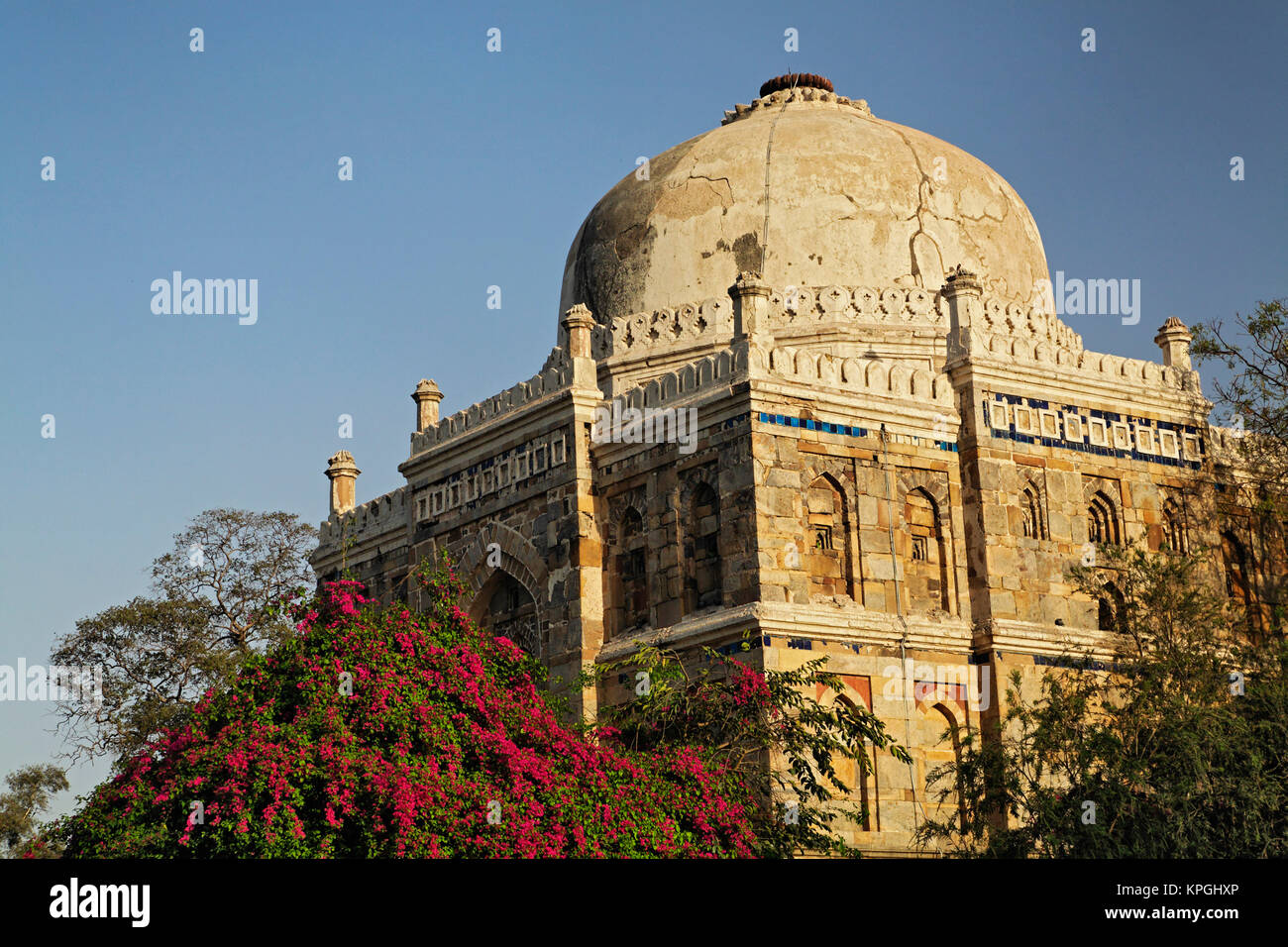 Mosque of Sheesh Gumbad, Lodhi Gardens, New Delhi, India Stock Photo ...