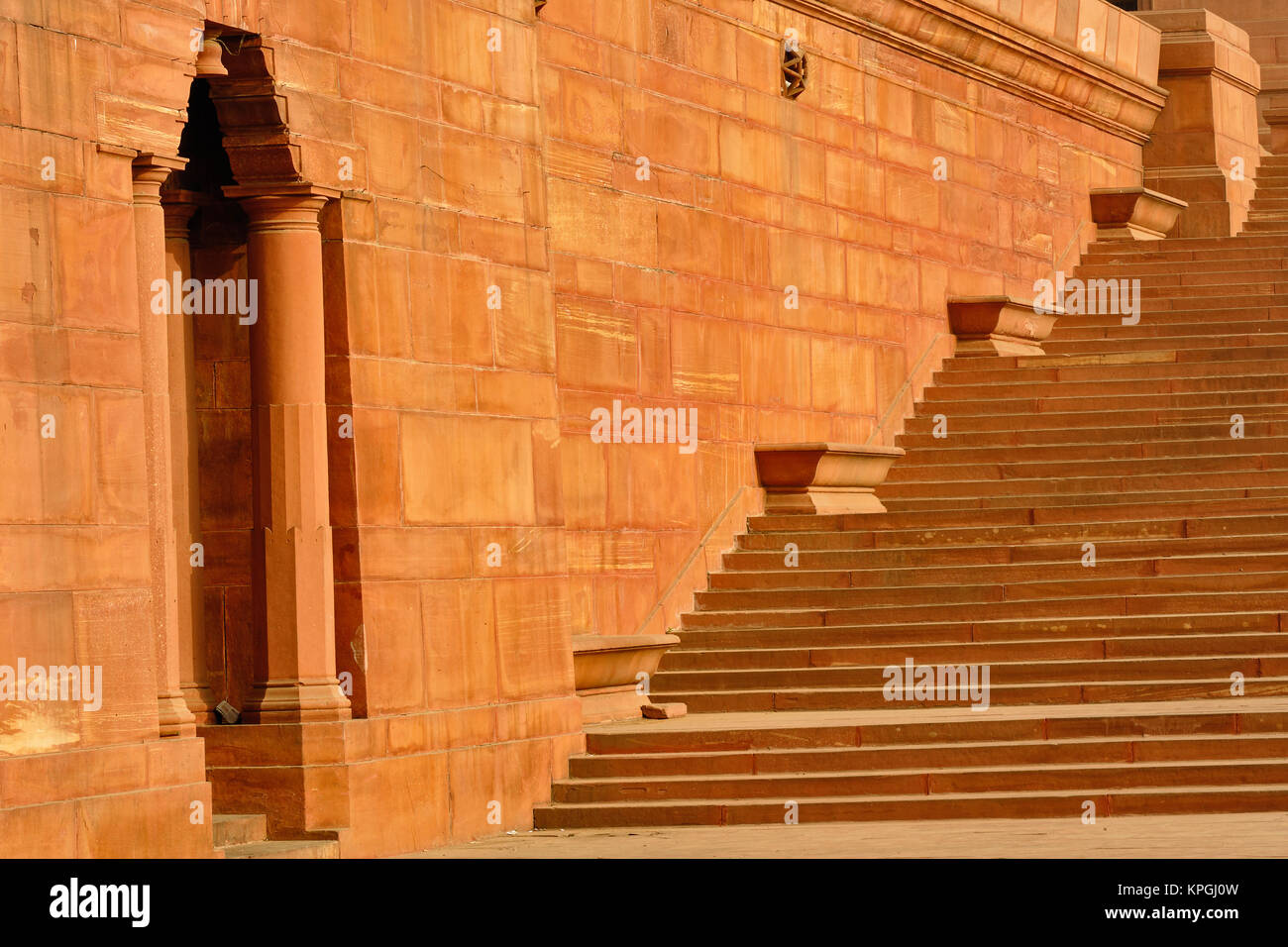 Steps, Central Secretariat (Kendriya Sachivalaya) on Raisina Hill, New ...