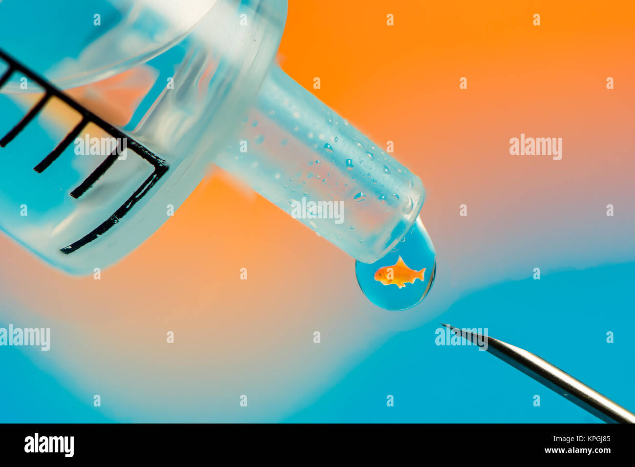 Dna refraction in drop from hi-res stock photography and images - Alamy