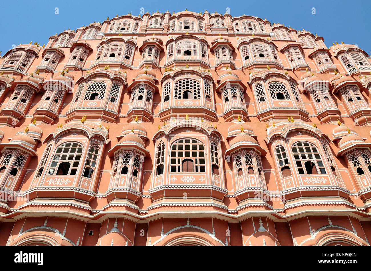 Asia, India, Rajasthan, Jaipur (Pink City). The Hawa Mahal in Jaipur ...