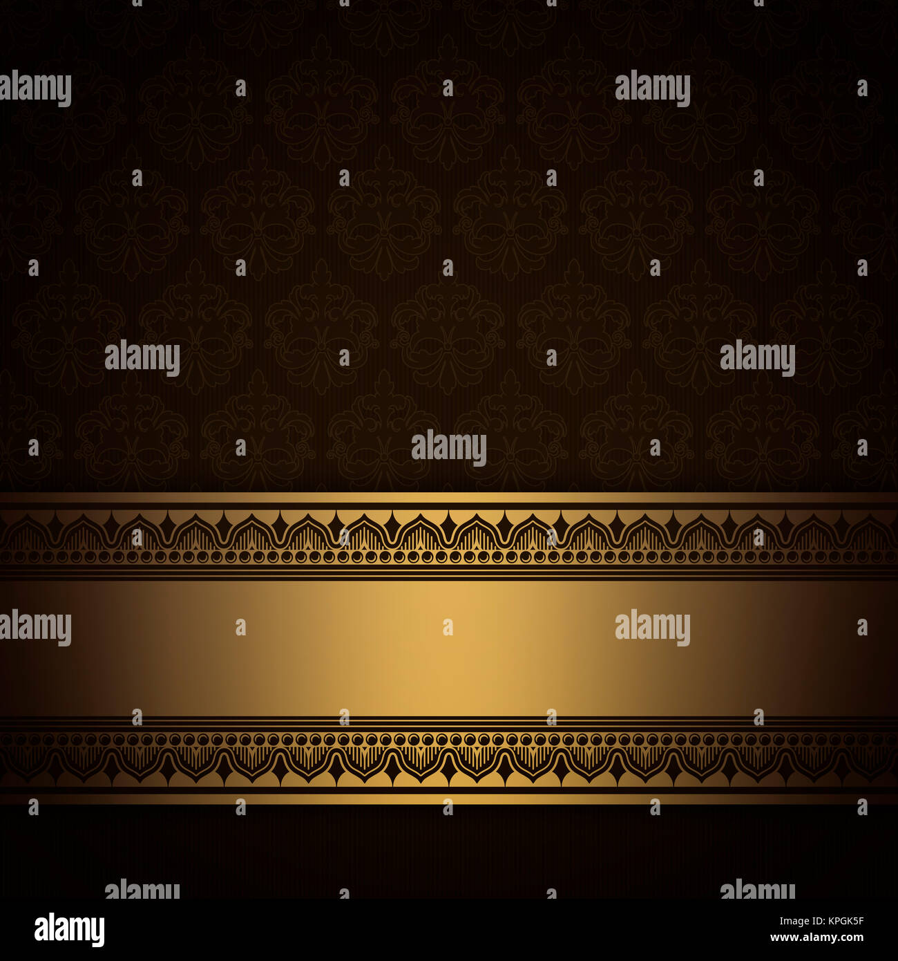 Vintage background with old-fashioned patterns and decorative gold ...