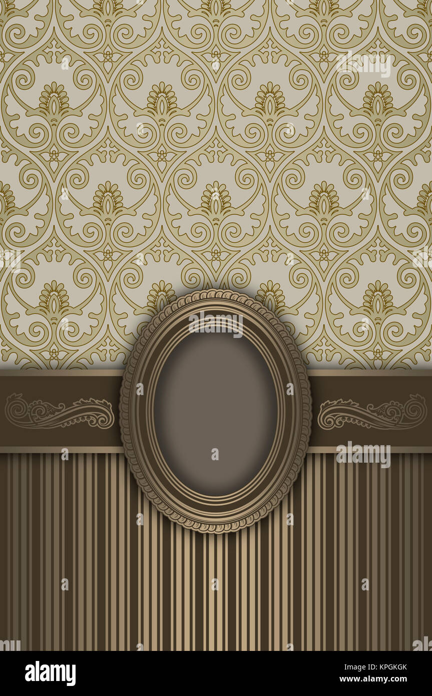 Decorative vintage background with old-fashioned patterns and elegant ...