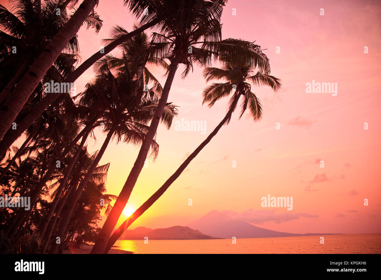Lewolin Village, Illi Api Island, Selat Boleng Strait, Indonesia Stock ...