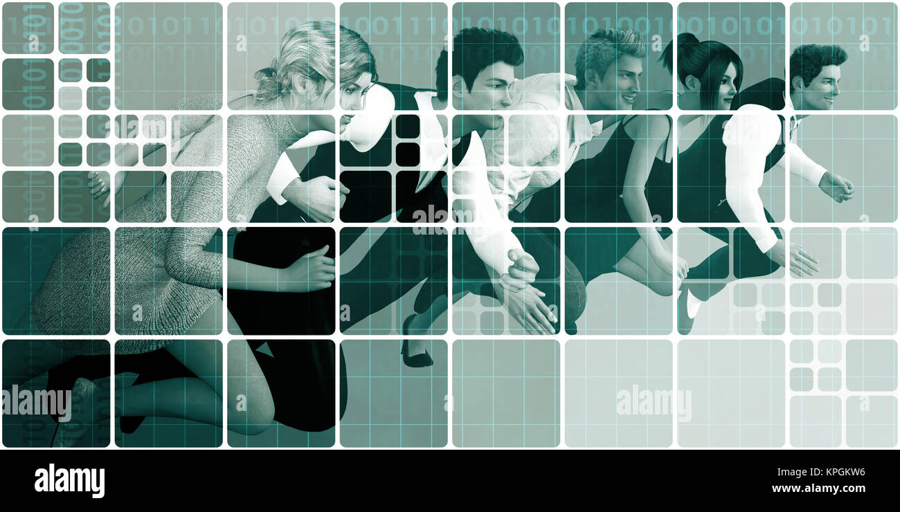 Business People Running Stock Photo - Alamy