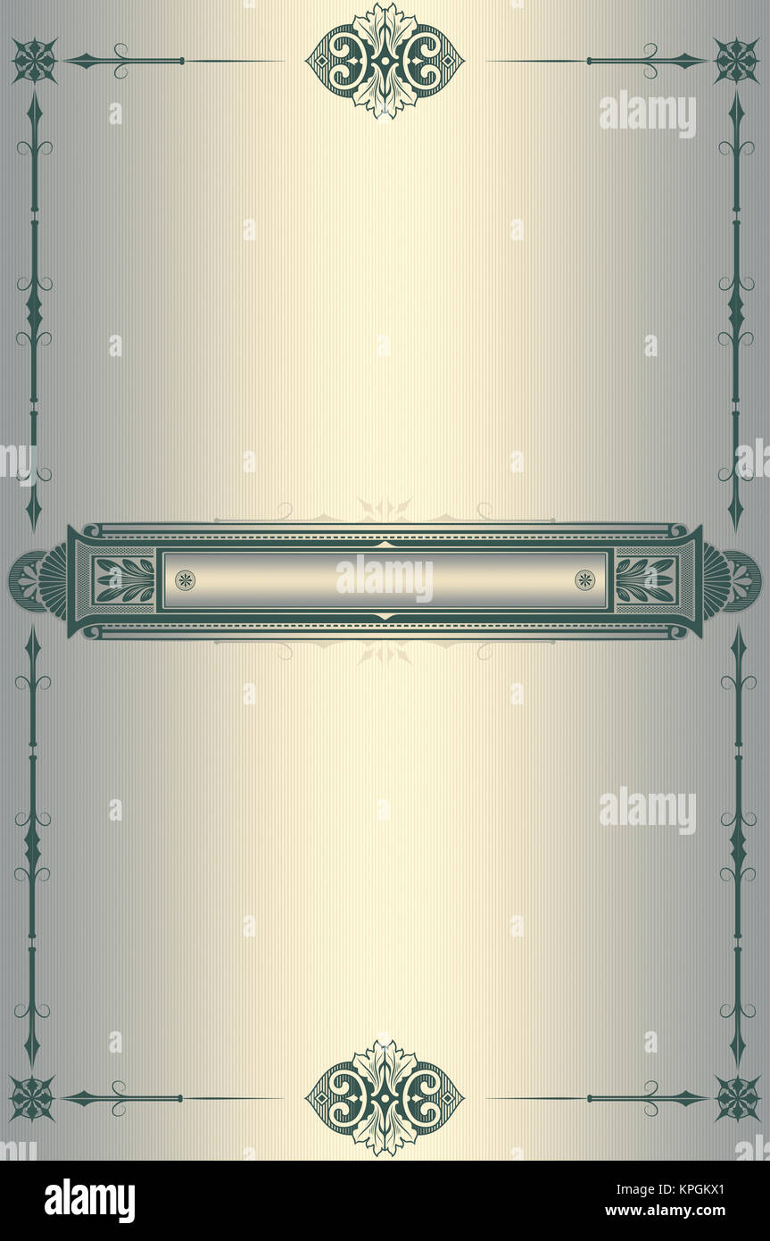 Striped background with decorative luxury border. Vintage style Stock ...