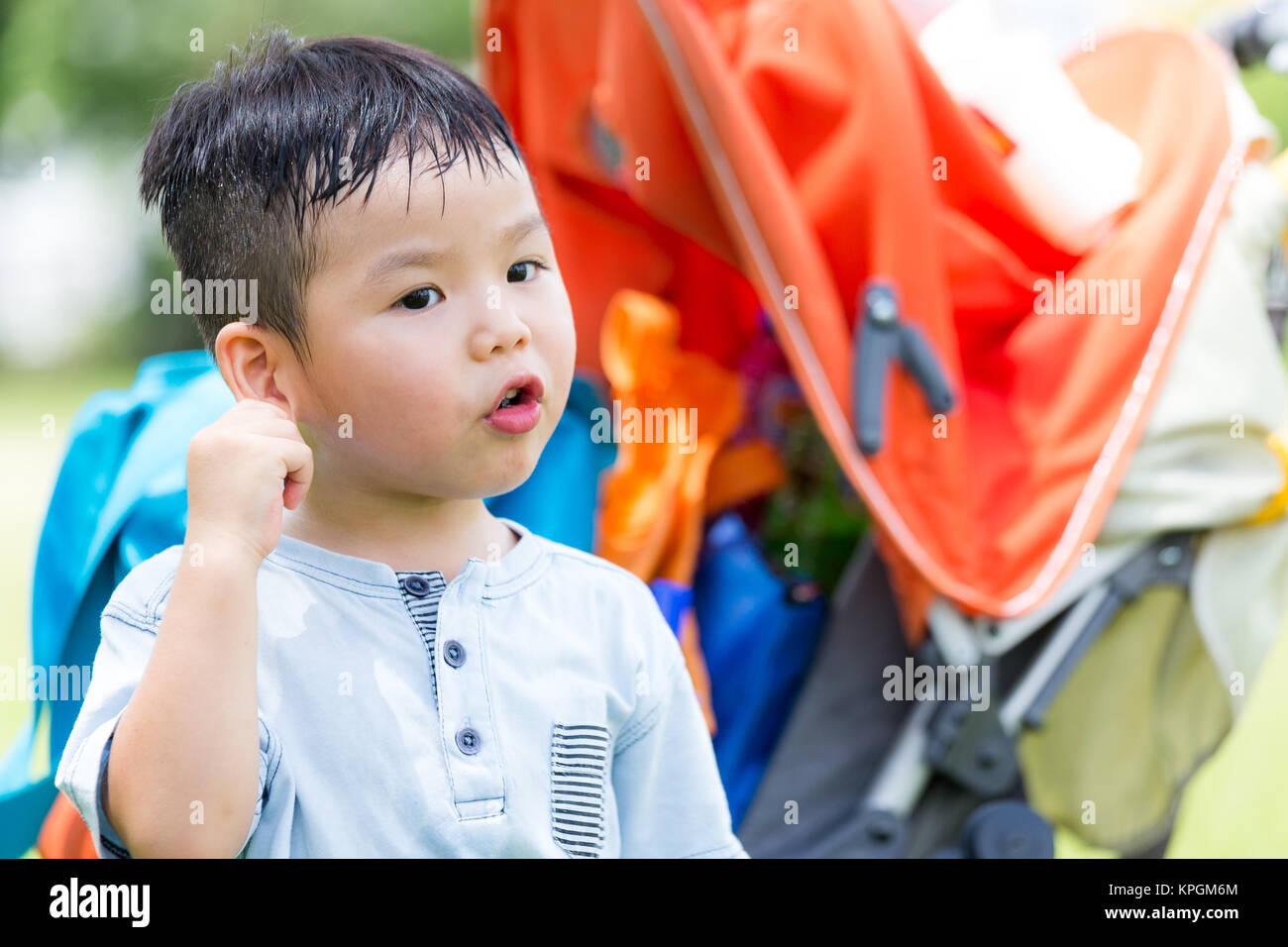 Little boy at outdoor Stock Photo - Alamy