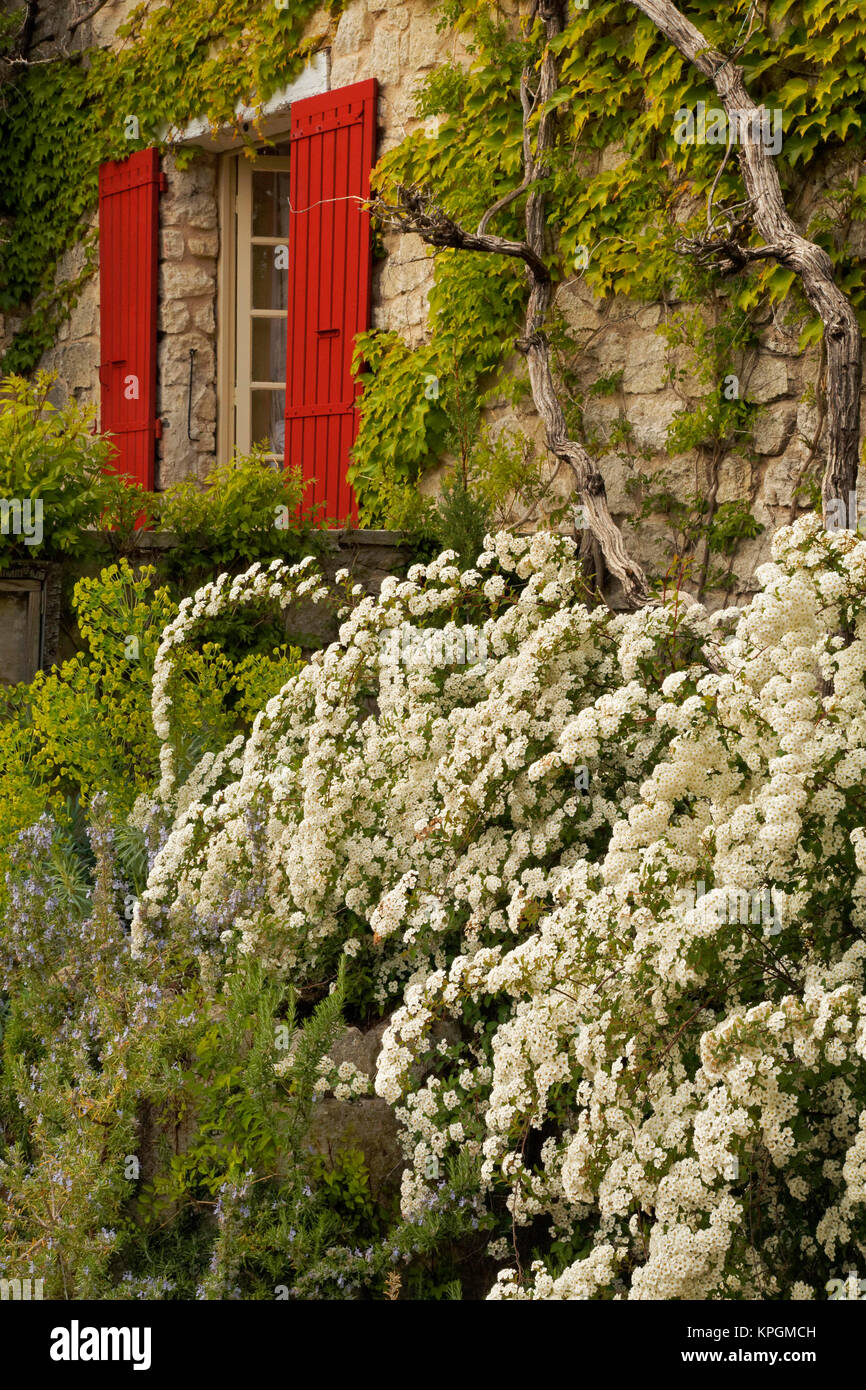 Windows in French Villa in Provence region of southern France Stock ...