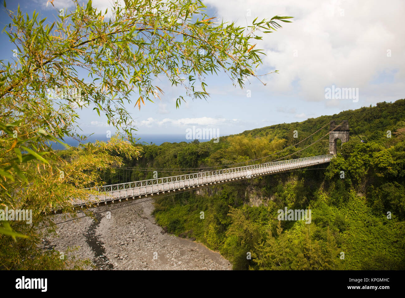 France, Reunion Island, East Reunion, Ste-Anne, Pont des Anglais, late ...