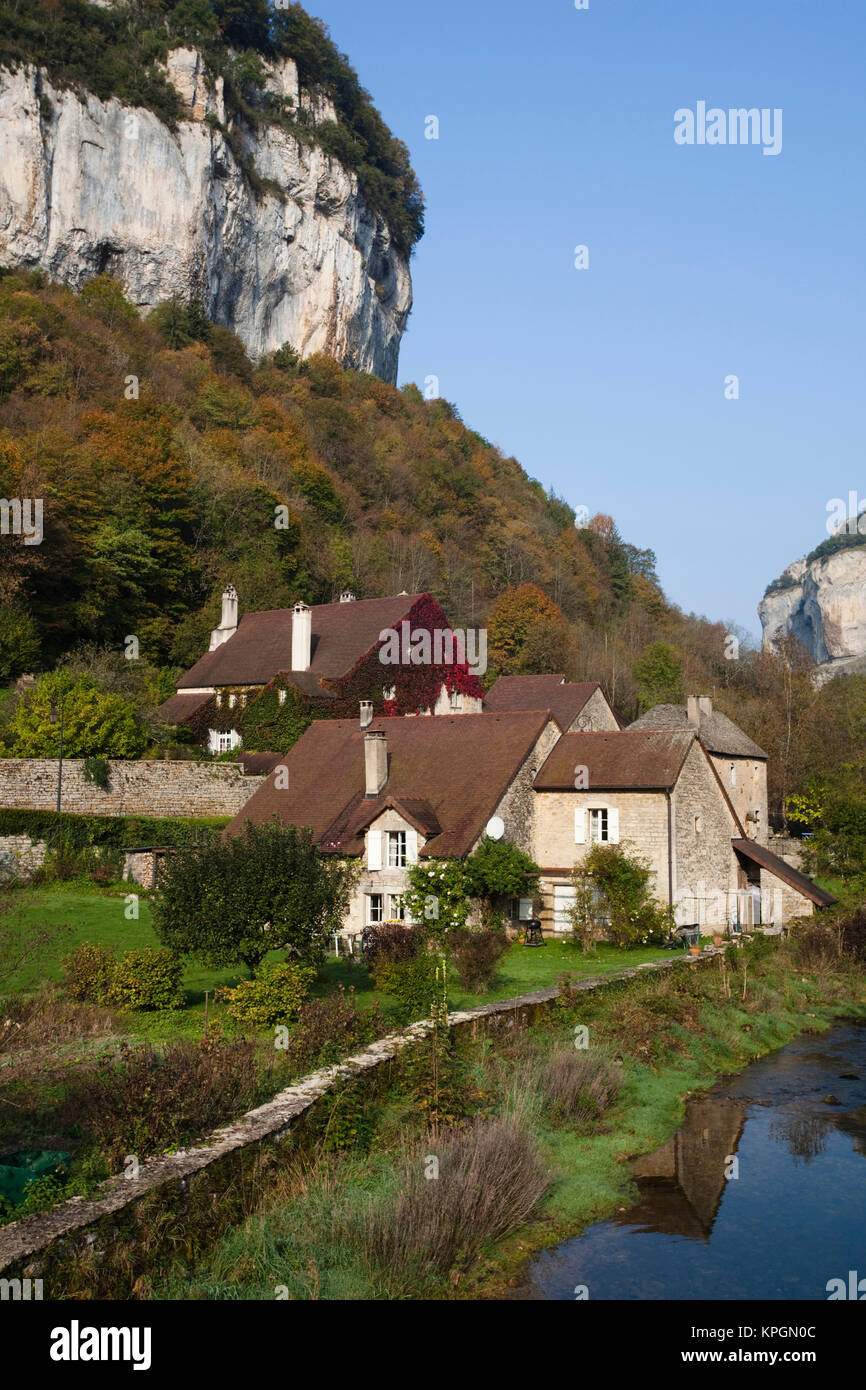 France, Jura Department, Franche-Comte Region, Les Reculees valley area ...