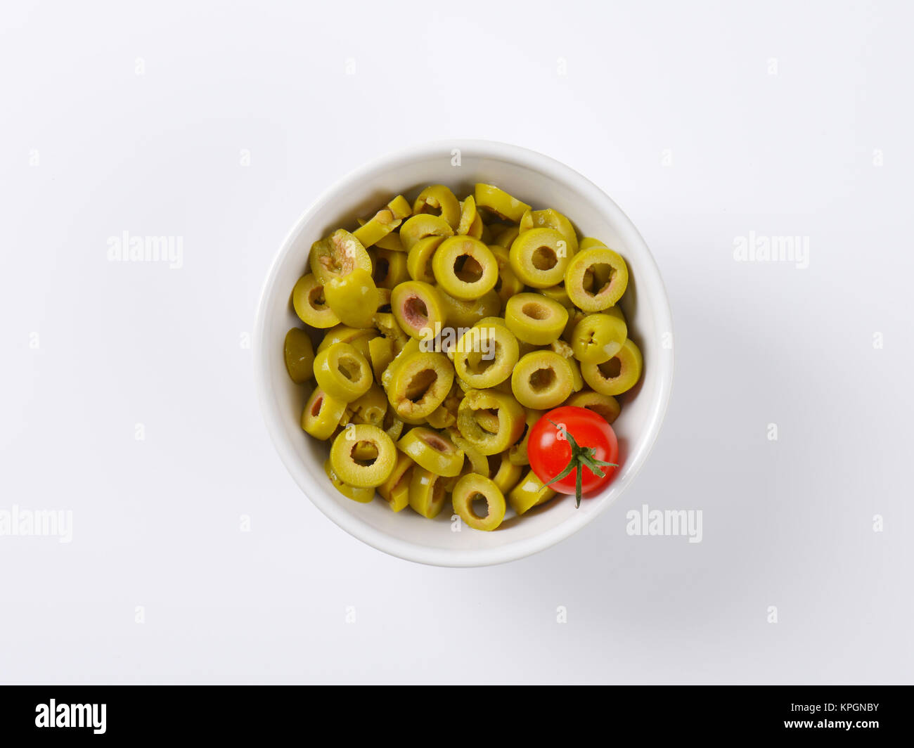 sliced green olives Stock Photo - Alamy