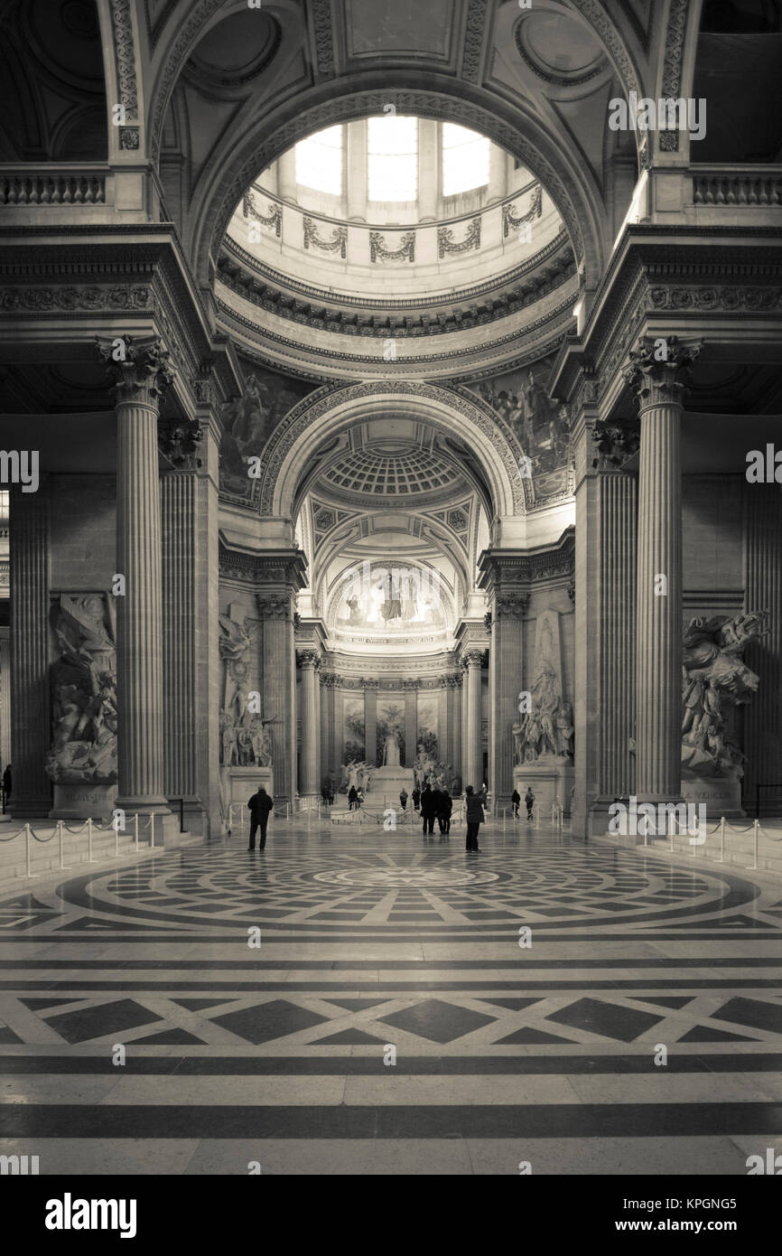 France, Paris, The Pantheon, interior Stock Photo - Alamy