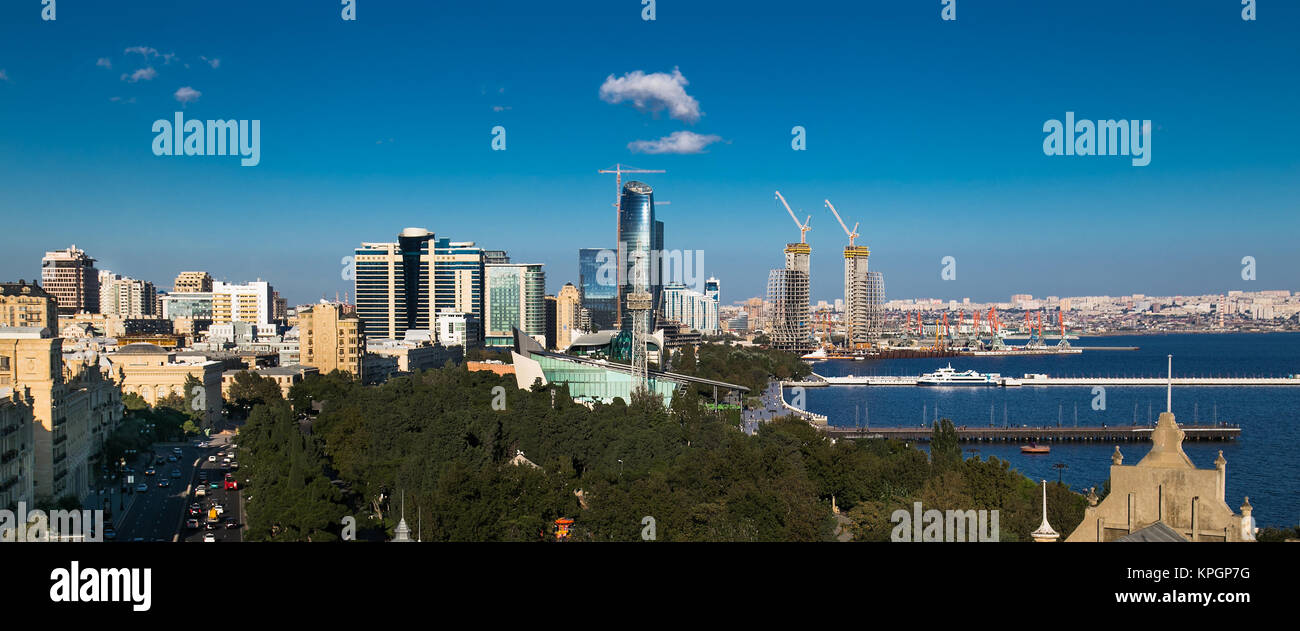 Baku panoramic hi-res stock photography and images - Alamy