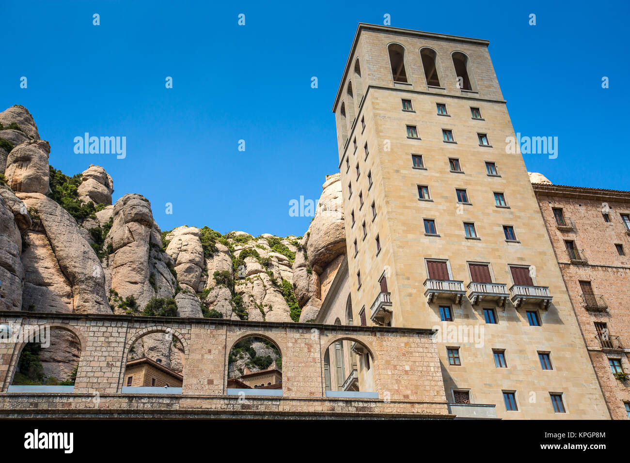 Santa Maria de Montserrat Abbey Stock Photo - Alamy