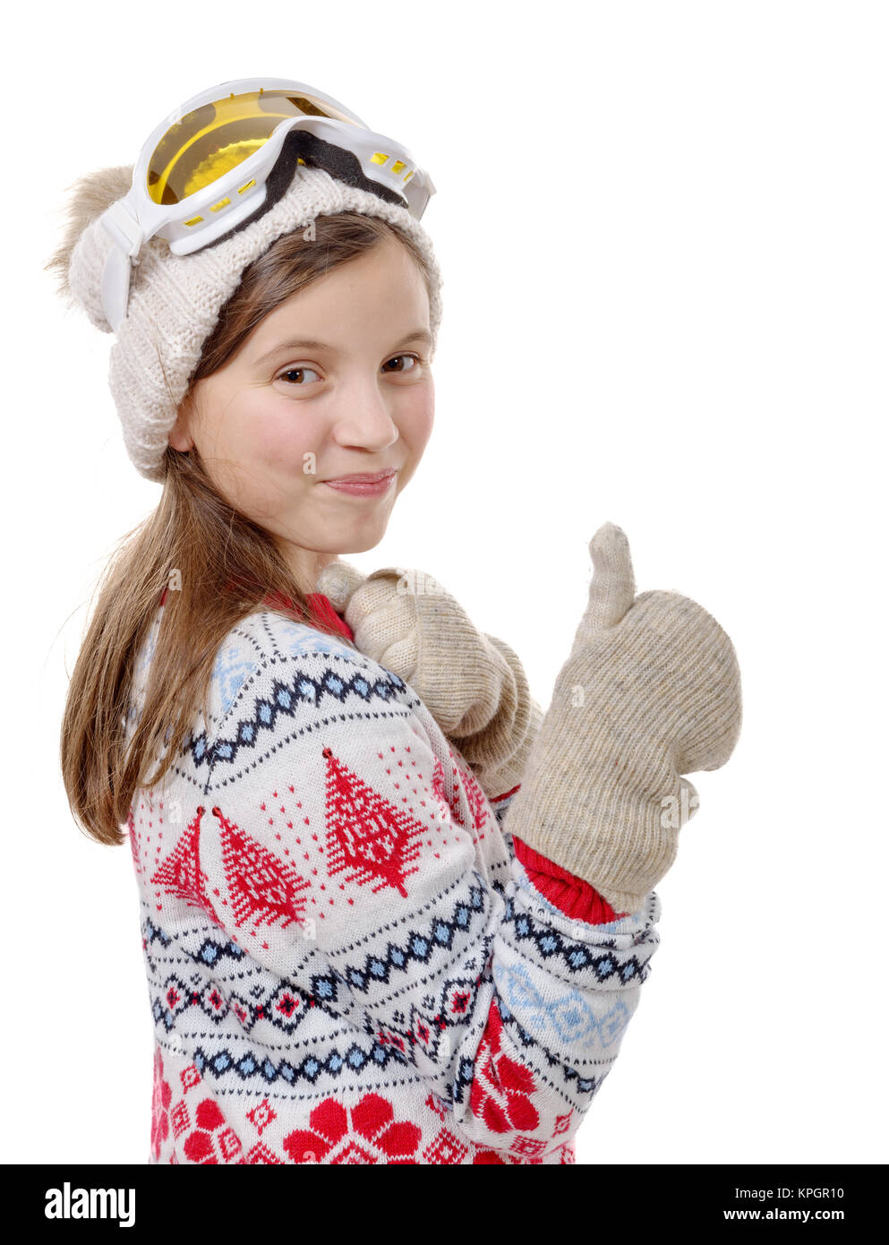 Teenage girl snowboarding hi-res stock photography and images - Alamy
