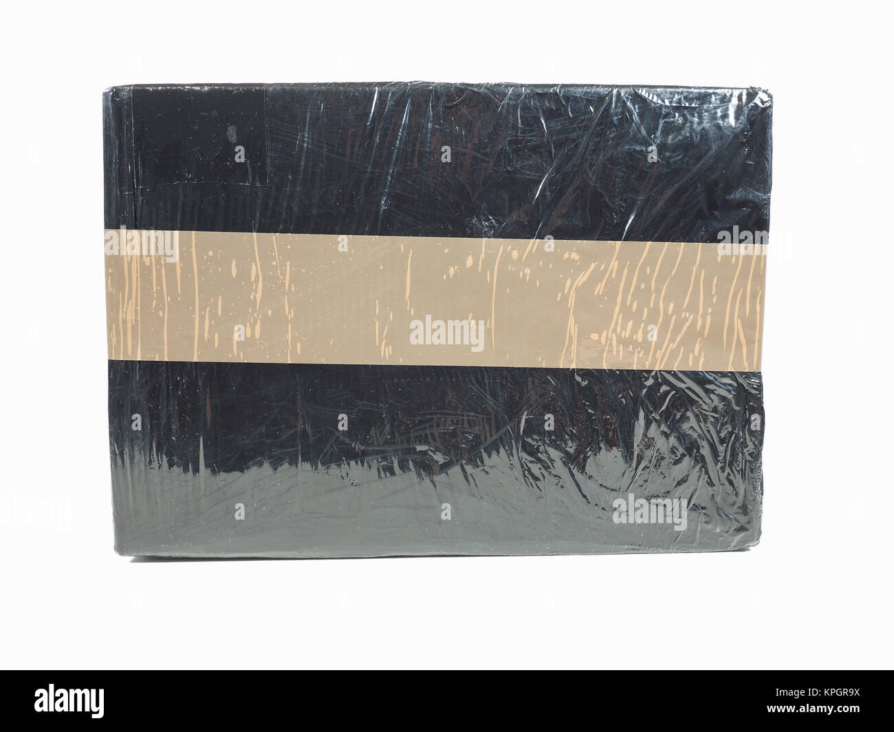 Black packet parcel Stock Photo - Alamy