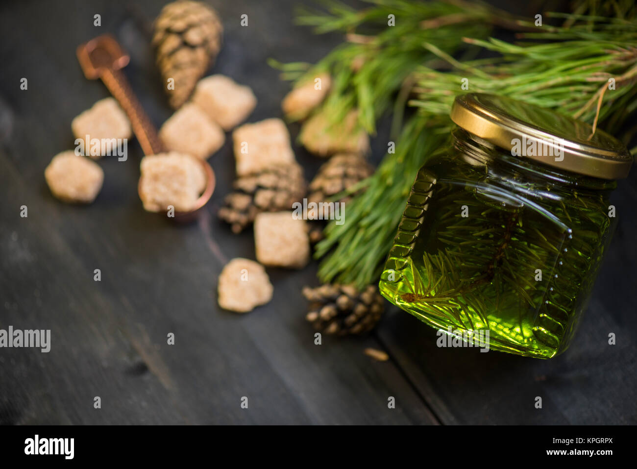 Fir tree bump jam Stock Photo - Alamy