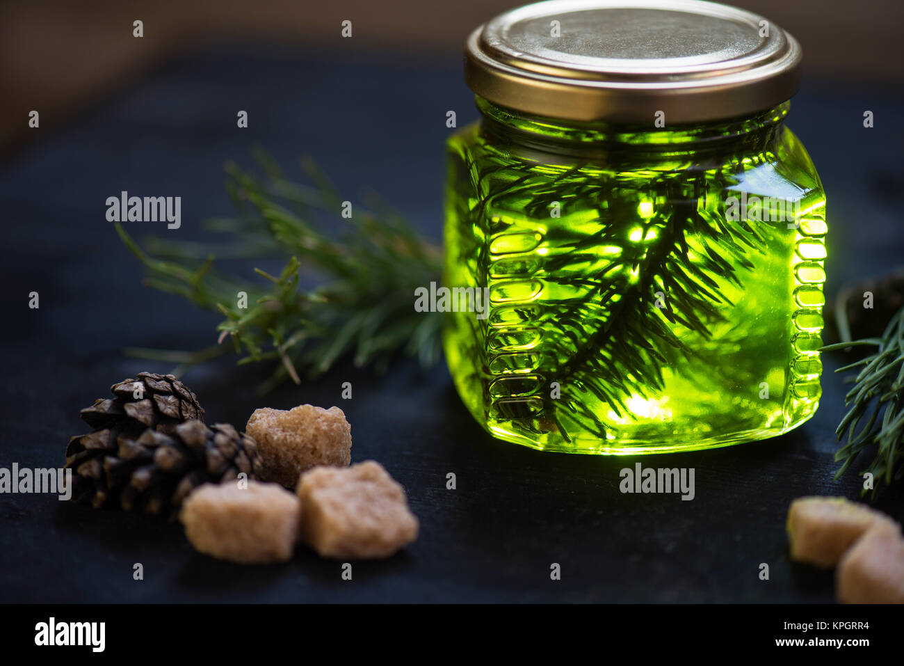 Fir tree bump jam Stock Photo - Alamy