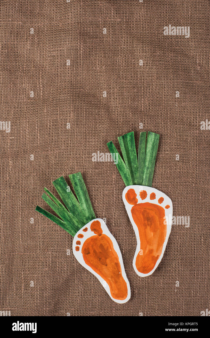 handmade foot-shaped carrot Stock Photo - Alamy
