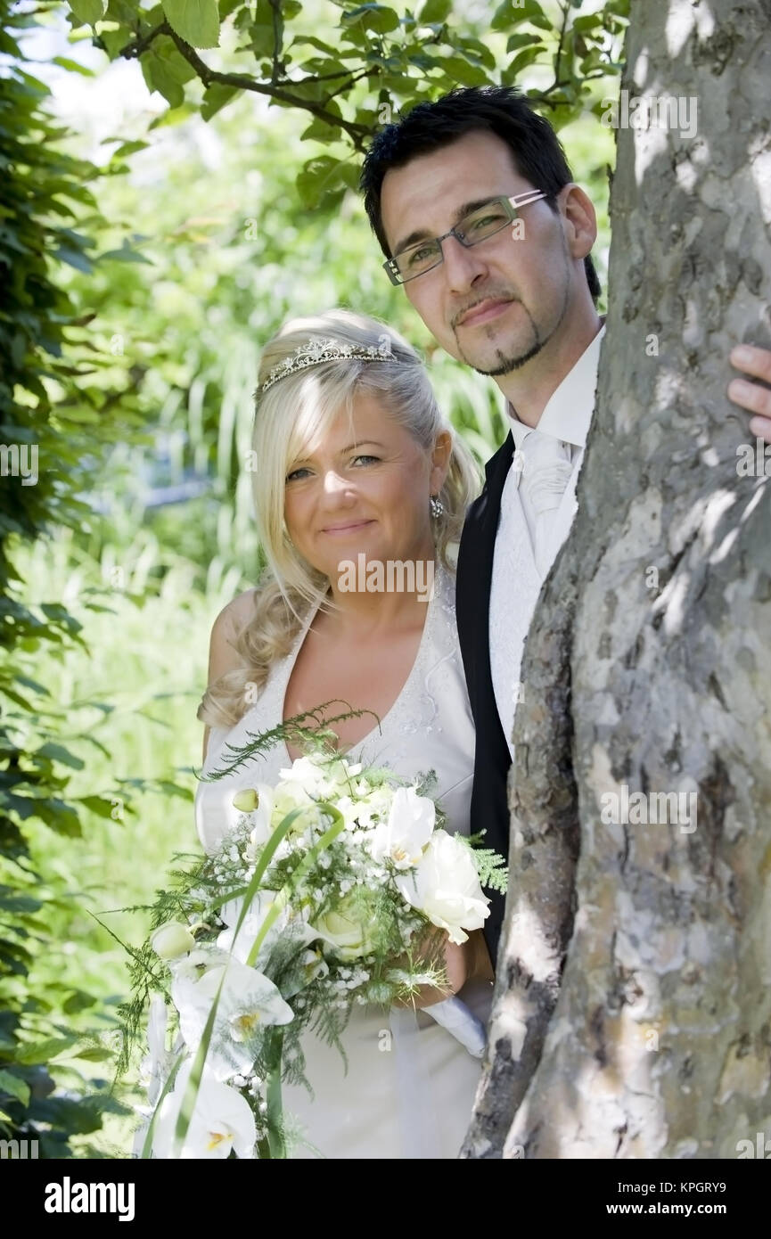 Model released , Brautpaar - marriage couple Stock Photo - Alamy