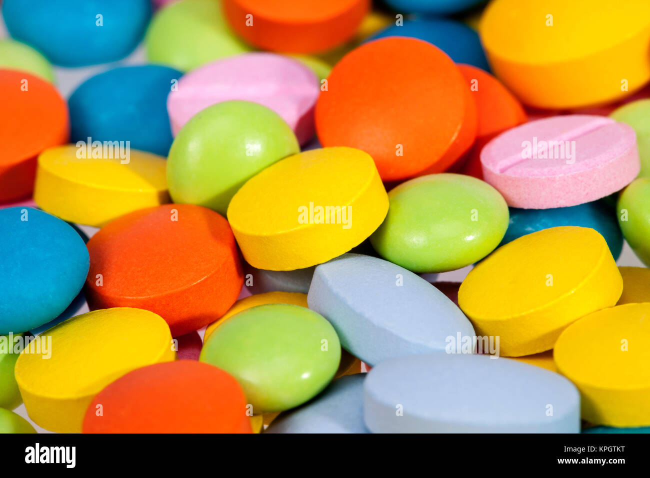 background of colorful medical pills Stock Photo - Alamy