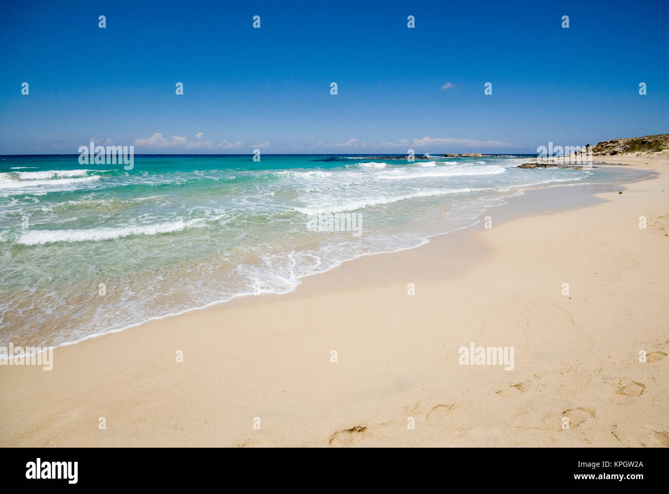 Cyprus, Karpas peninsula, Dipkarpaz, coast and beach near Ayios Philon ...