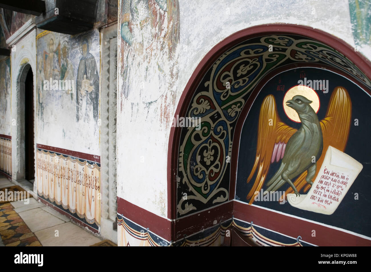 GREECE, Dodecanese Islands, PATMOS, Hora: Monastery of St. John the ...