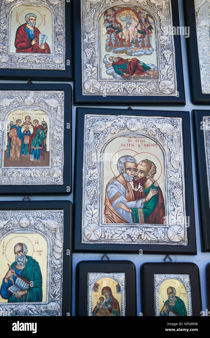 GREECE, Dodecanese Islands, PATMOS, Hora: Monastery of St. John the ...