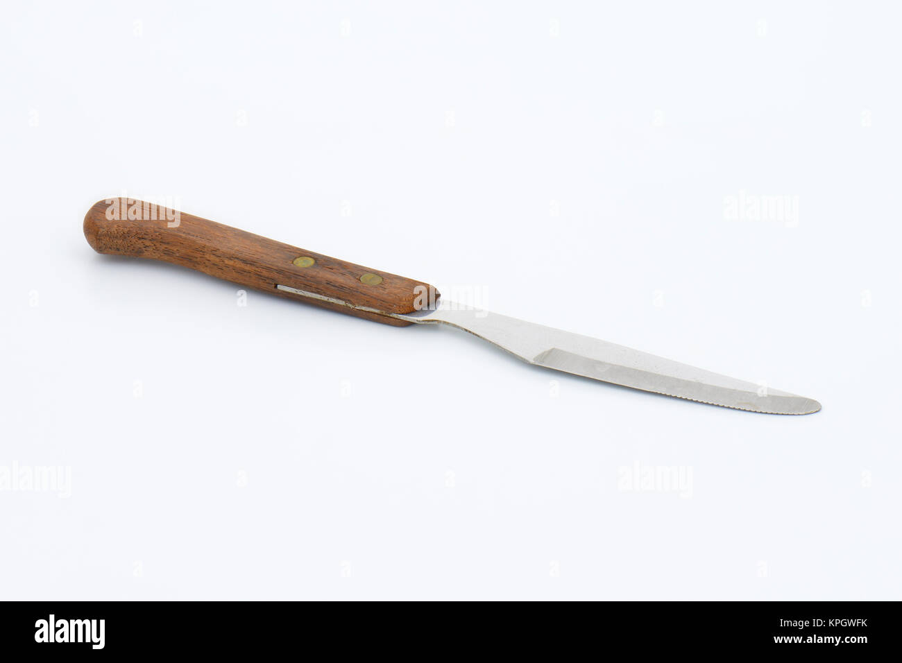 Wooden-handled table knife Stock Photo - Alamy
