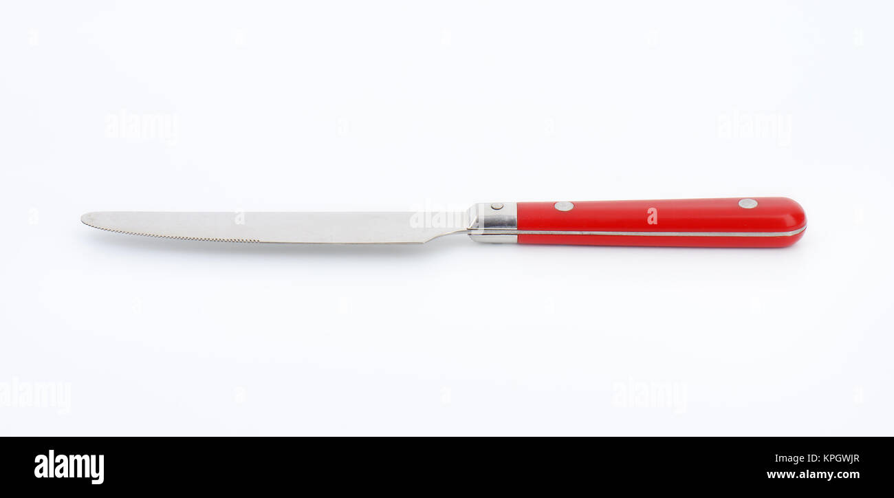 red-handle table knife Stock Photo - Alamy
