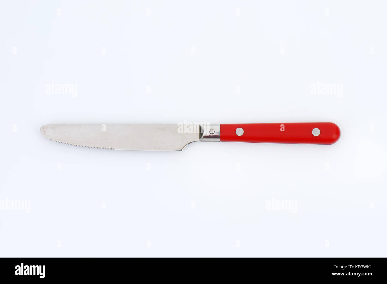 red-handle table knife Stock Photo - Alamy