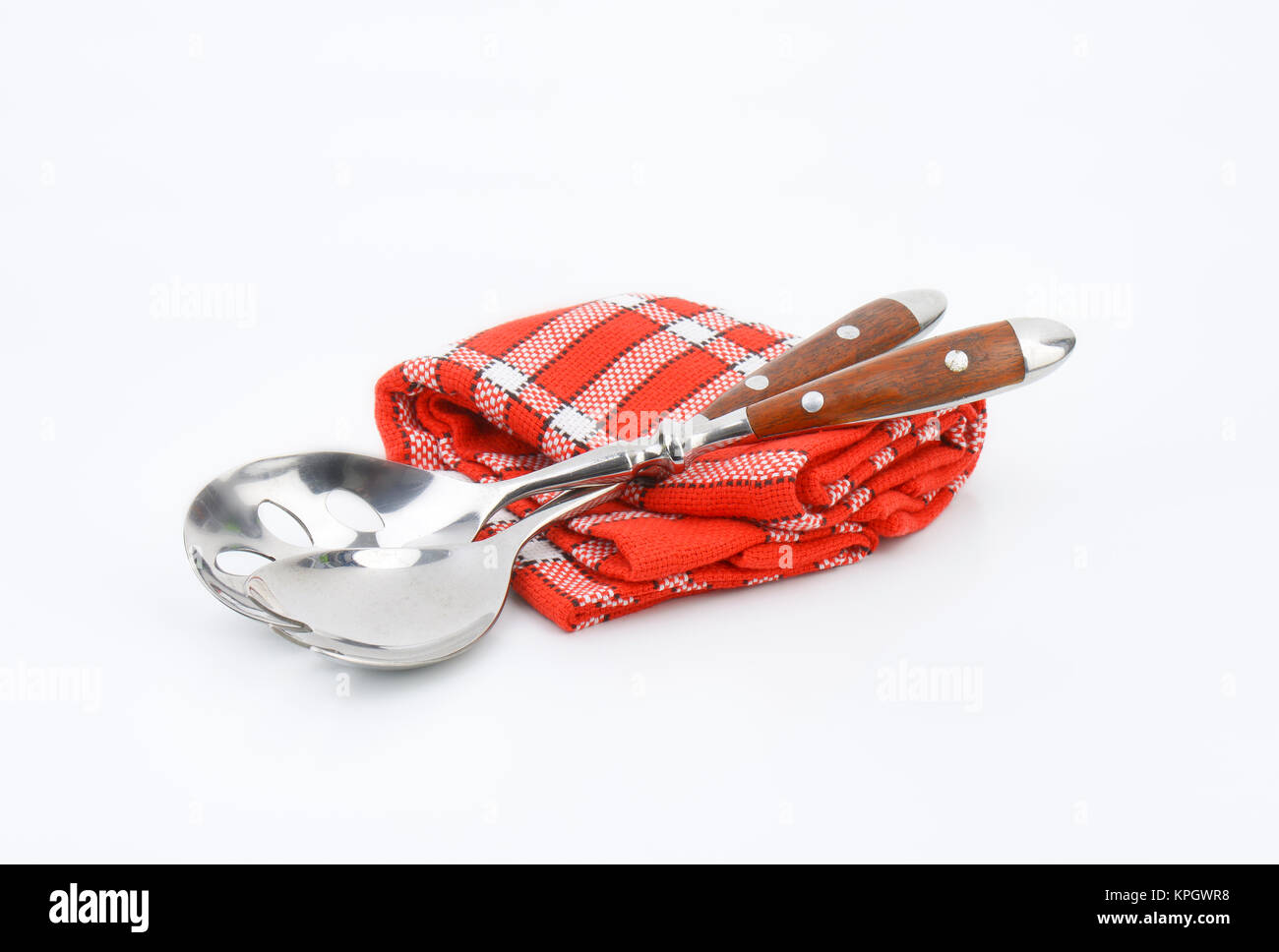 Metal salad servers hi-res stock photography and images - Alamy