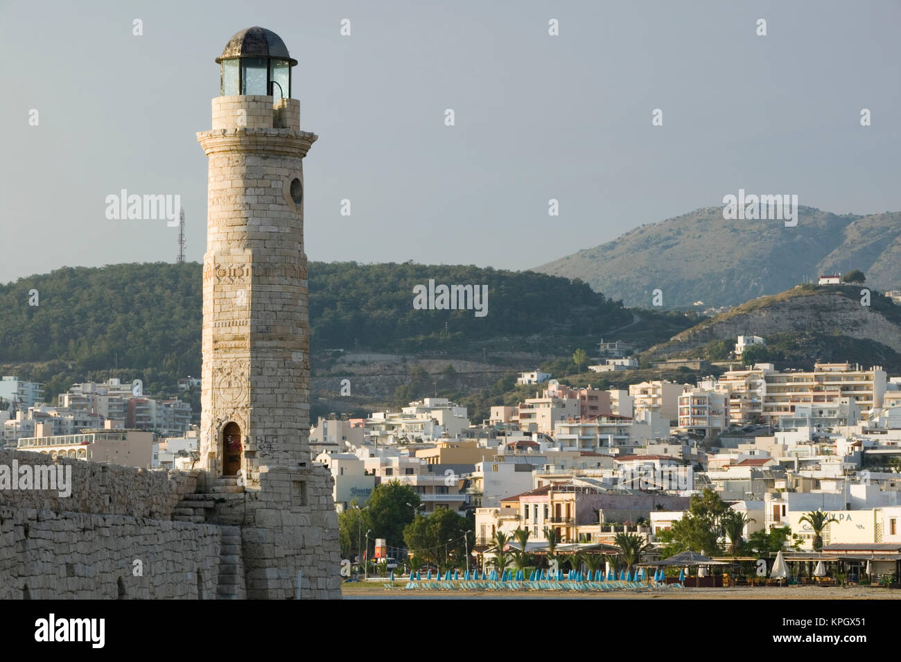 GREECE, CRETE, Rethymno Province, Rethymno: Venetian Harbor Lighthouse ...