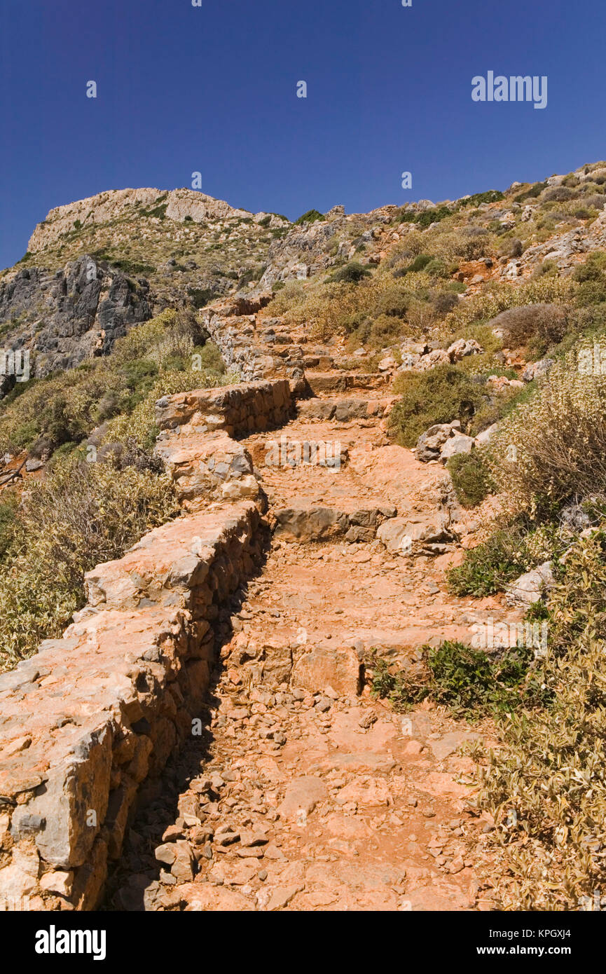 GREECE, CRETE, Hania Province, Gramvousa Peninsulai: Balos Beach ...