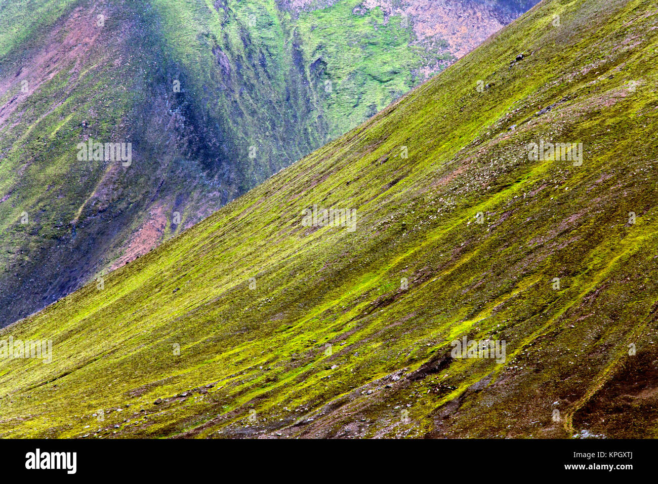 Volcanic mountain slope, Iceland Stock Photo - Alamy