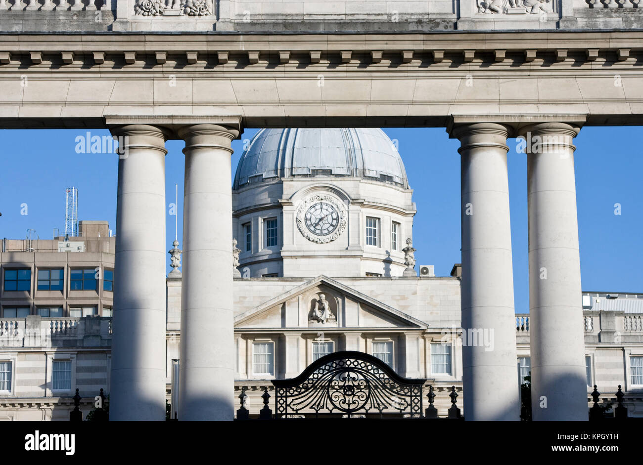 Ireland, Dublin, historic architecture, capitol building Stock Photo ...