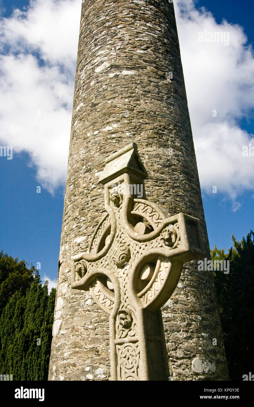 Ireland, County Wicklow, Glendalough, ancient monastic site Stock Photo ...