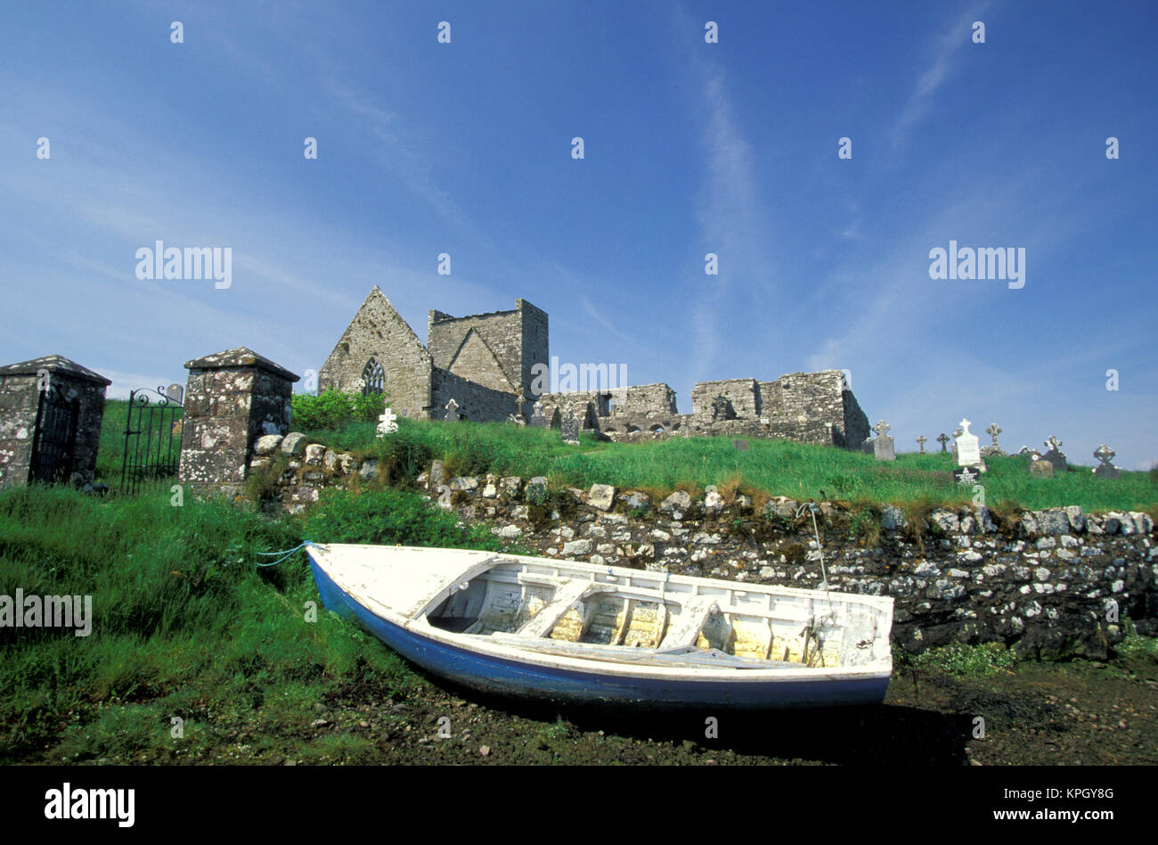 Ireland, County Mayo. Burrishoole Abbey Stock Photo - Alamy