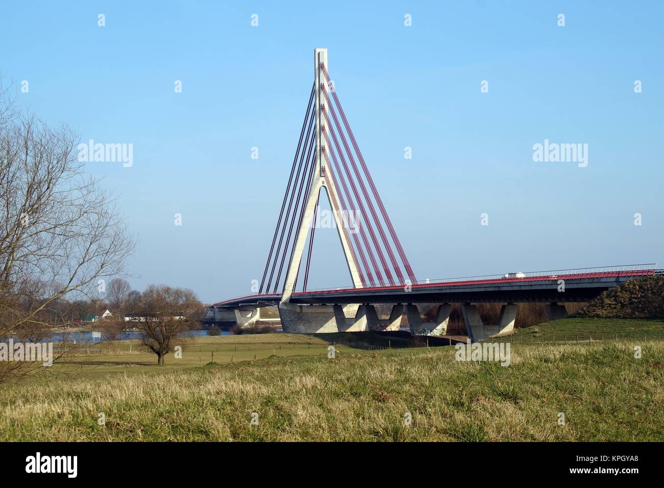 Lower Rhine Bridge Wesel Stock Photo - Alamy
