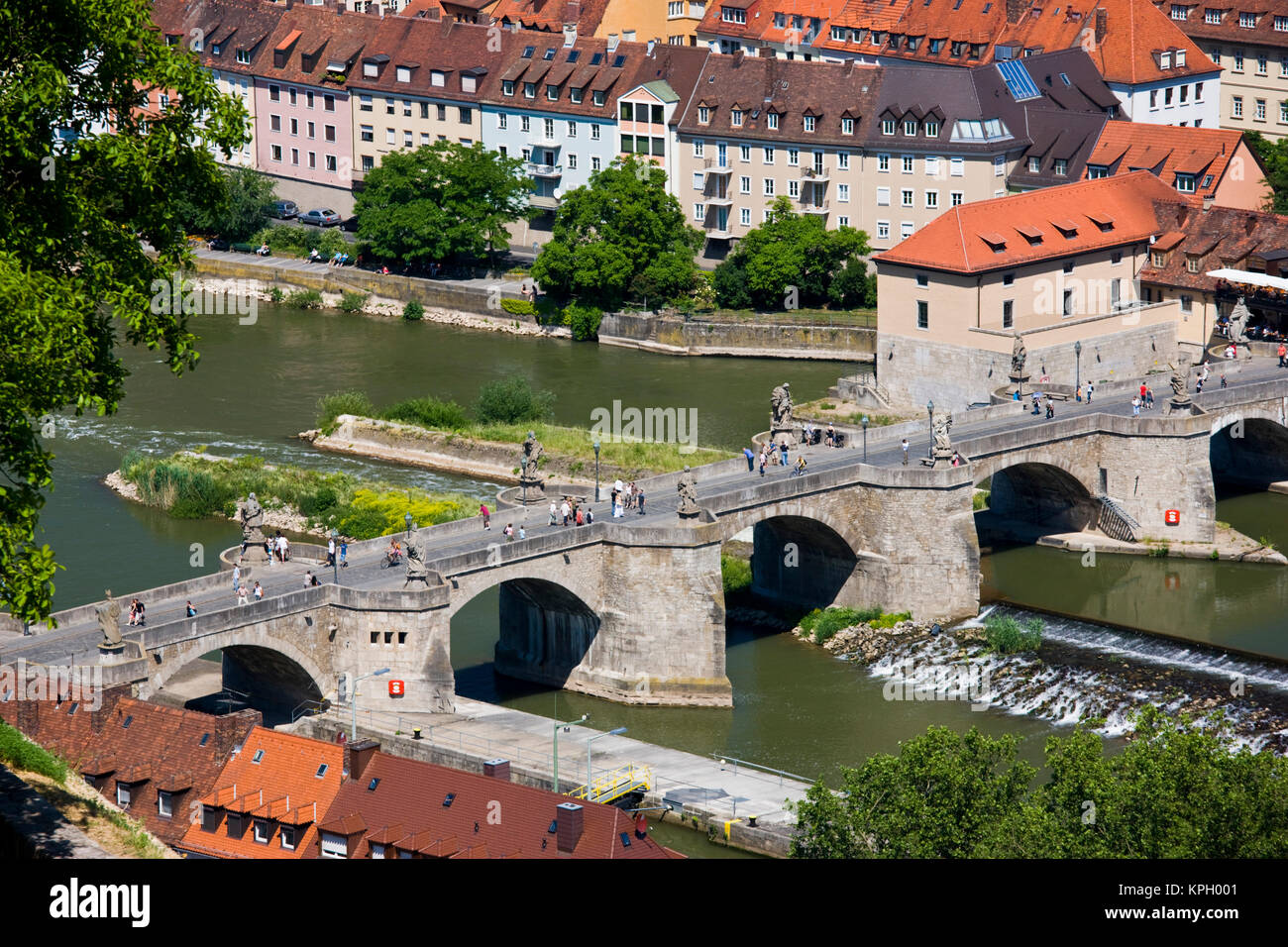 Germany, Bavaria, Bayern, Wurzburg. Old Main Bridge Stock Photo - Alamy