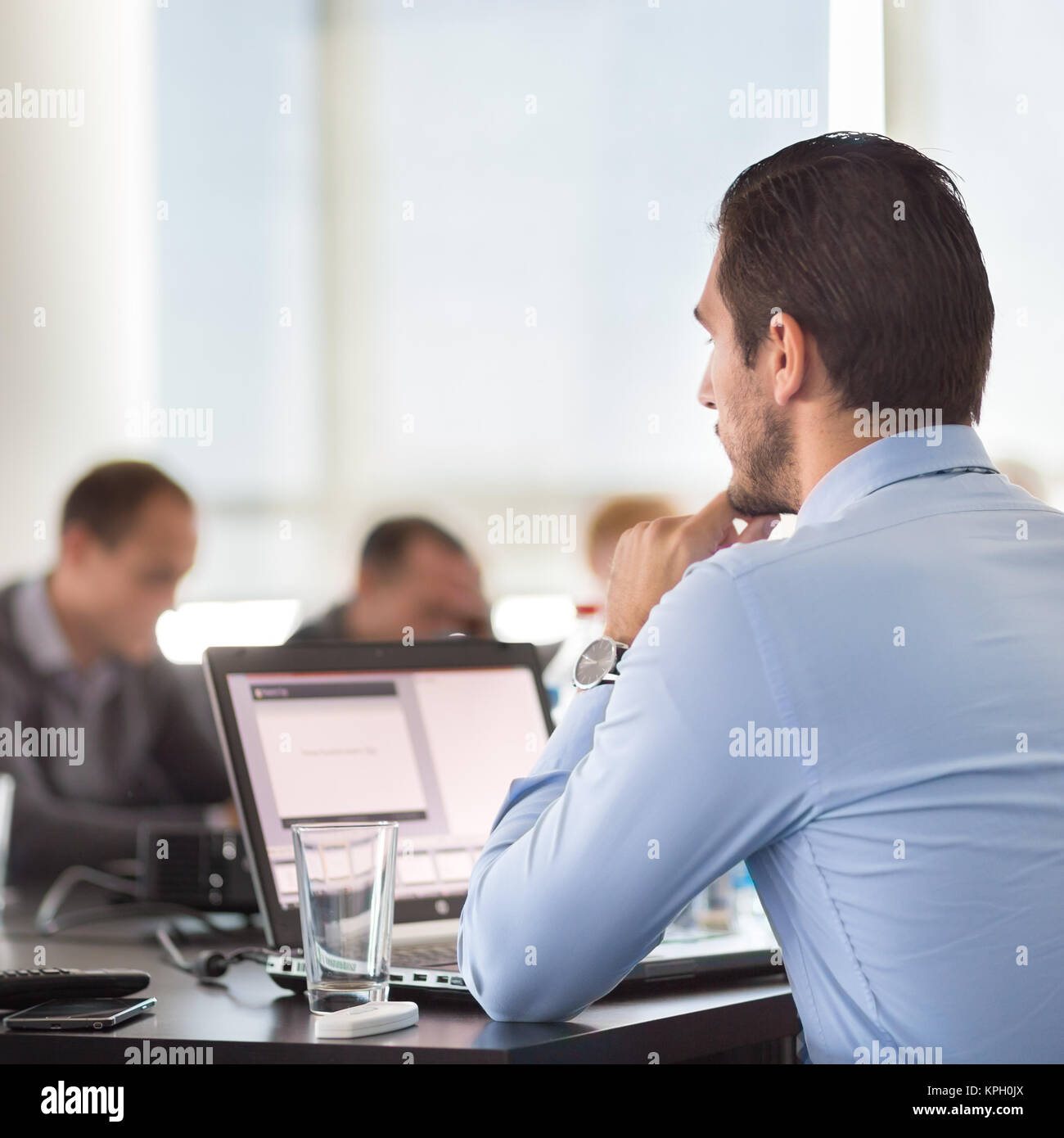 Corporate business meeting Stock Photo - Alamy
