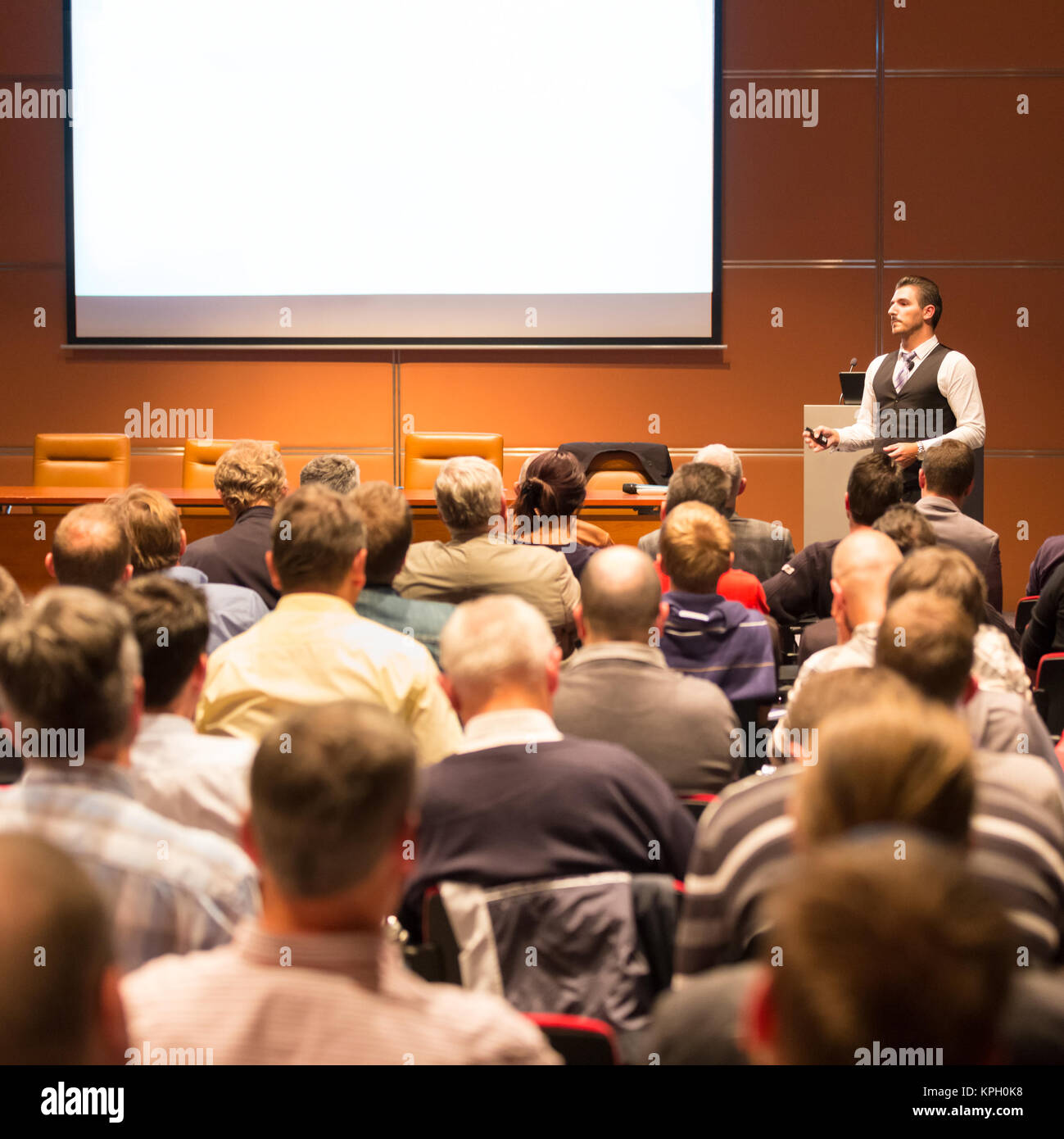 Speaker at Business Conference and Presentation Stock Photo - Alamy
