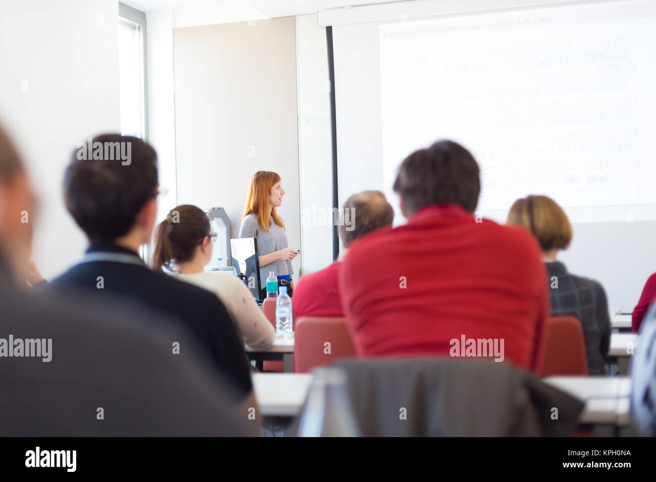 Lecture at university Stock Photo - Alamy