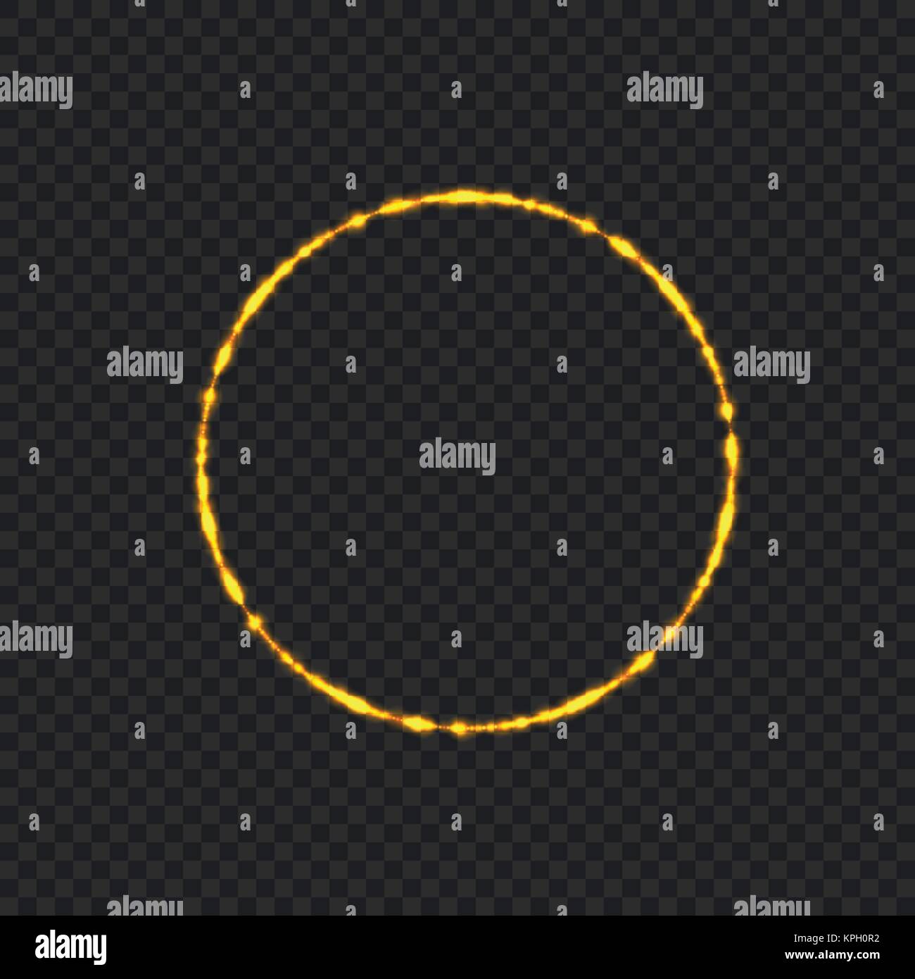 Golden fire ring Stock Vector Image & Art - Alamy