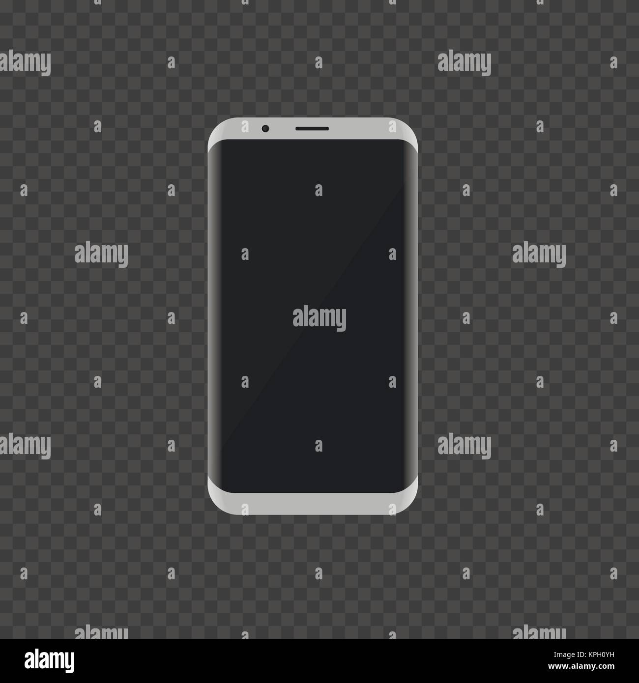 White Smartphone with modern design Stock Vector Image & Art - Alamy