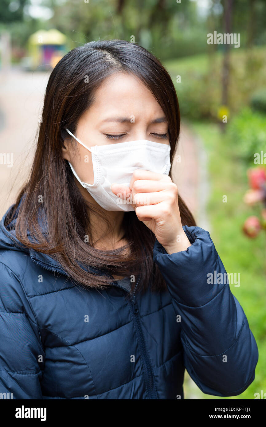 Asian woman wear face mask Stock Photo - Alamy